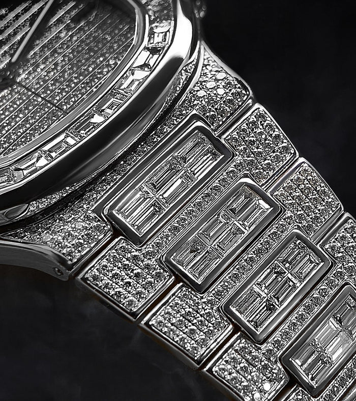 Custom Patek Philippe Nautilus 5719-1G - Fully Diamond-Set in White ...